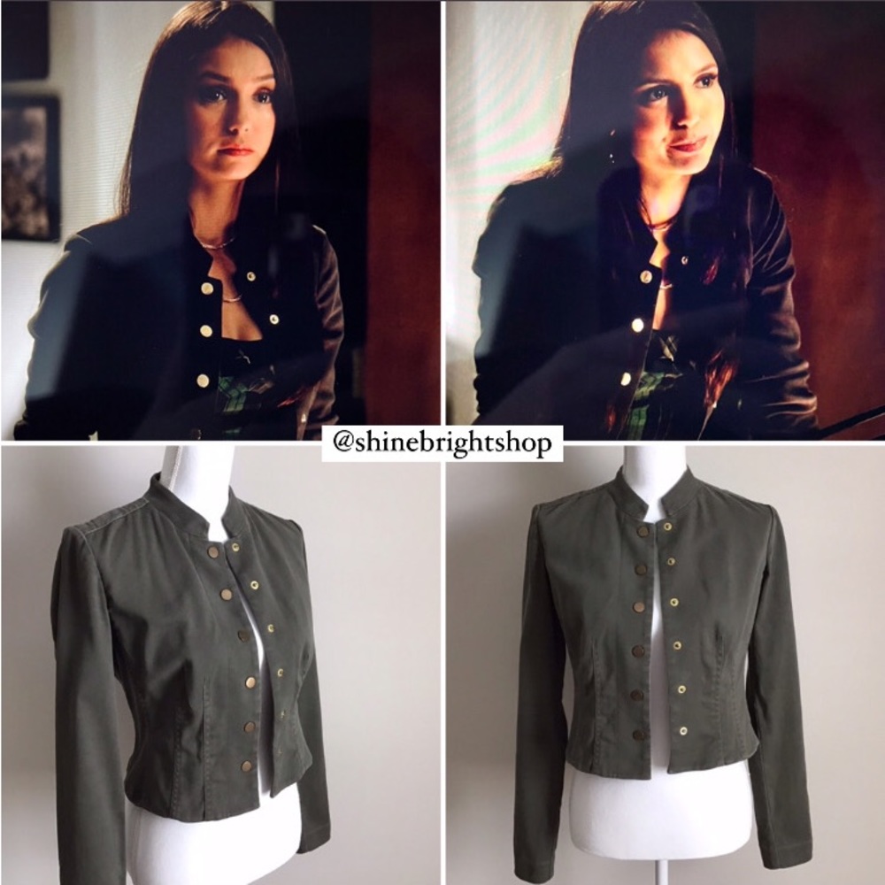 Rare Military Style Jacket Aso Elena Gilbert In The V… - Gem